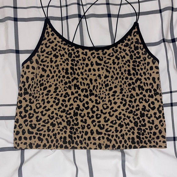 Tops | Cheetah Print Crop Top | Poshmark